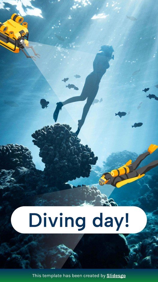 Diving Trips IG Stories | Google Slides & PowerPoint