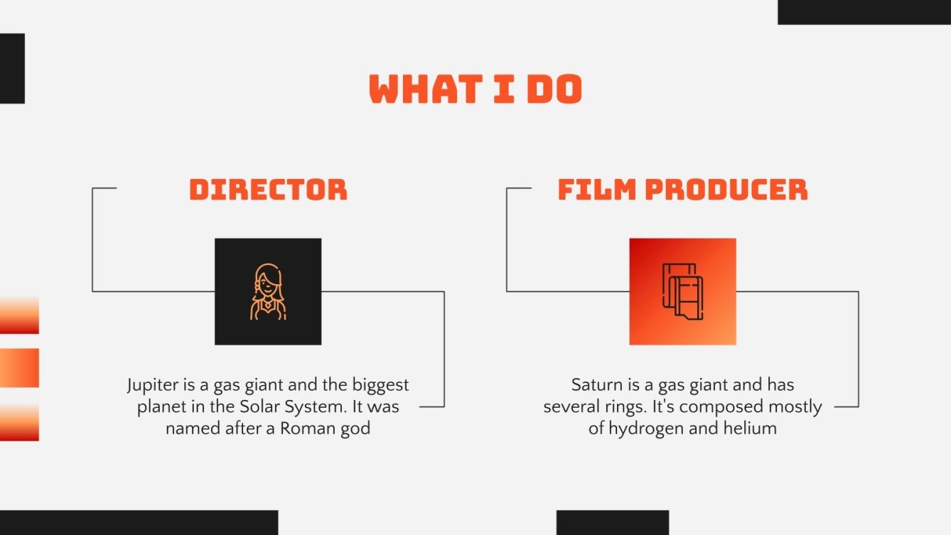 Film Producer Portfolio | Google Slides & PowerPoint