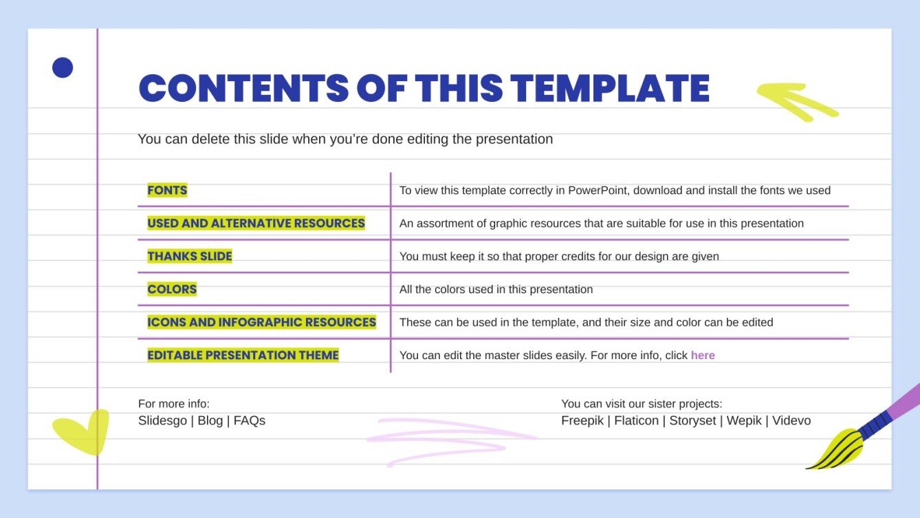 Simple Notebook Korean Artist Portfolio | Google Slides