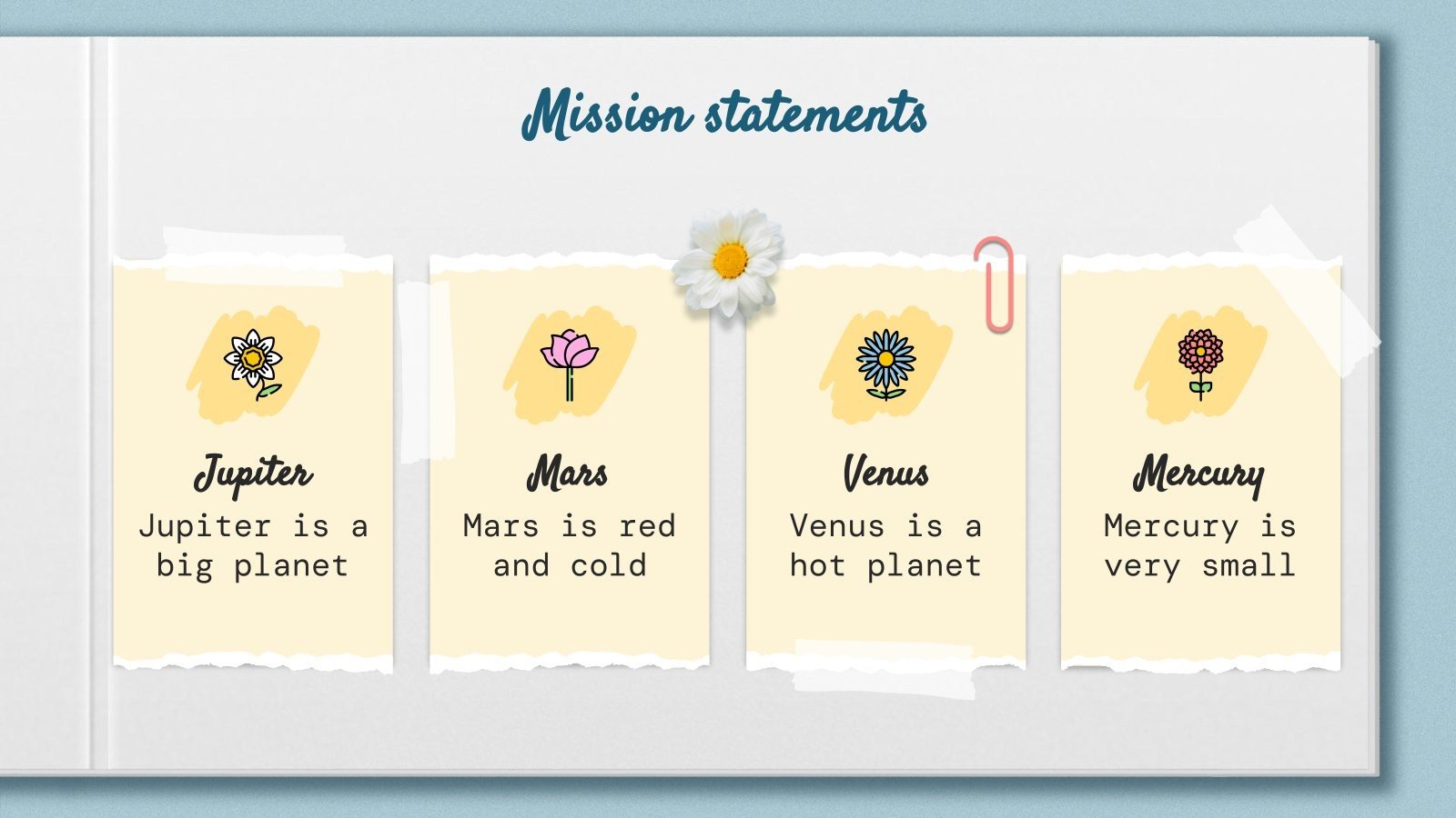 Floral Book Slideshow for Business | Google Slides & PPT