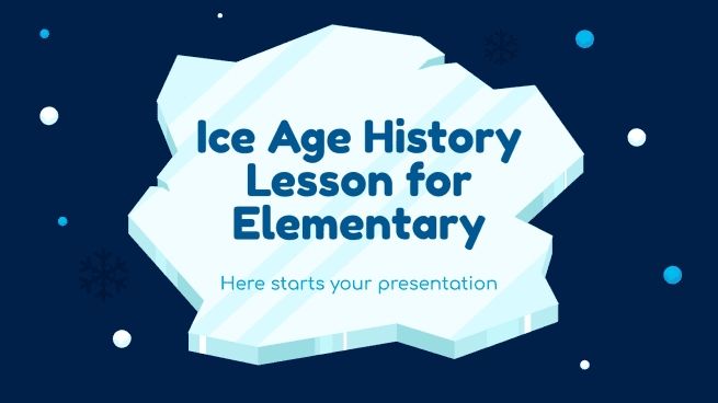 Lección historia Edad de Hielo para primaria | Google Slides