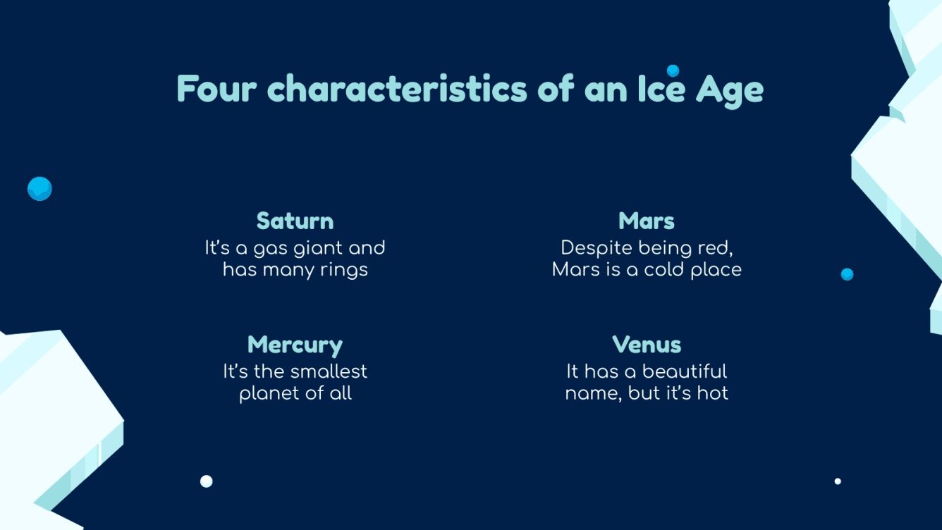 Lección historia Edad de Hielo para primaria | Google Slides