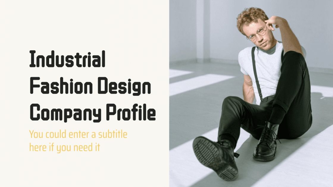 Industrial Fashion Design Company Profile | Google Slides