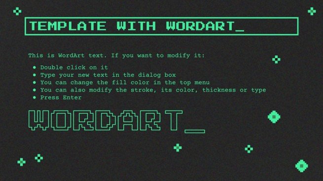 1980s Computer Screen Style Minitheme | Google Slides & PPT