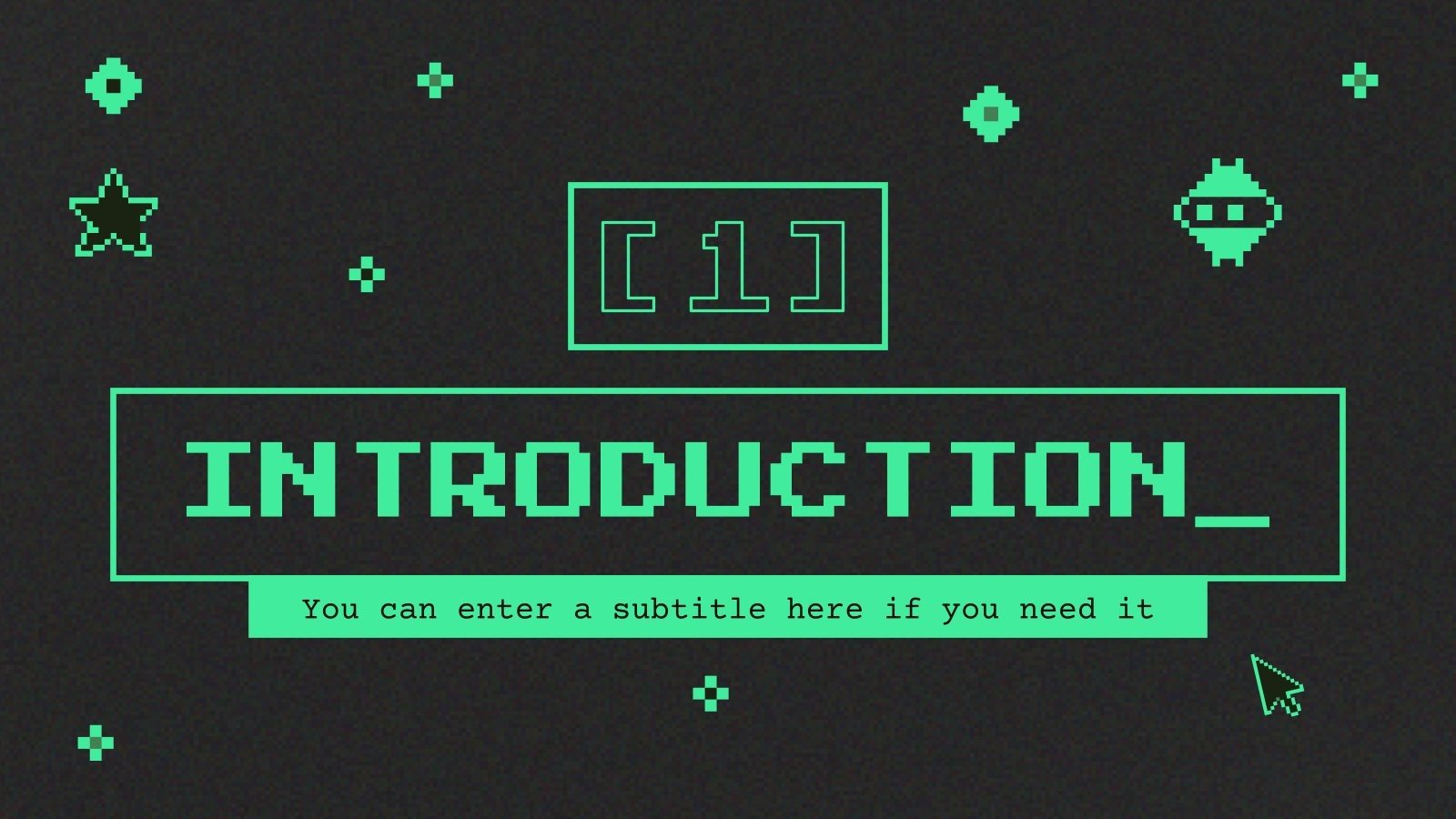 1980s Computer Screen Style Minitheme | Google Slides & PPT