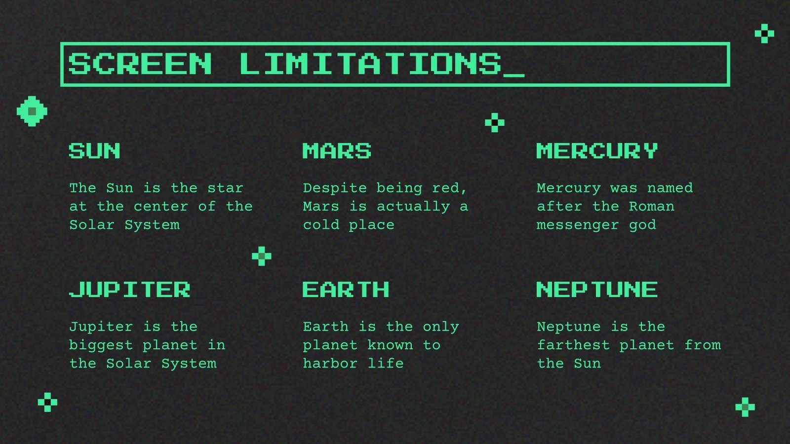 1980s Computer Screen Style Minitheme | Google Slides & PPT