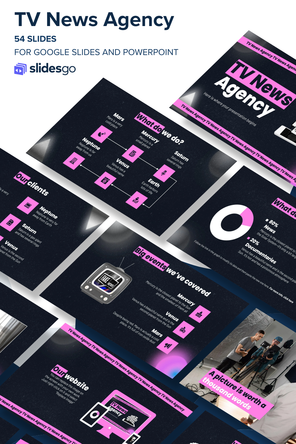 TV News Agency | Google Slides & PowerPoint template