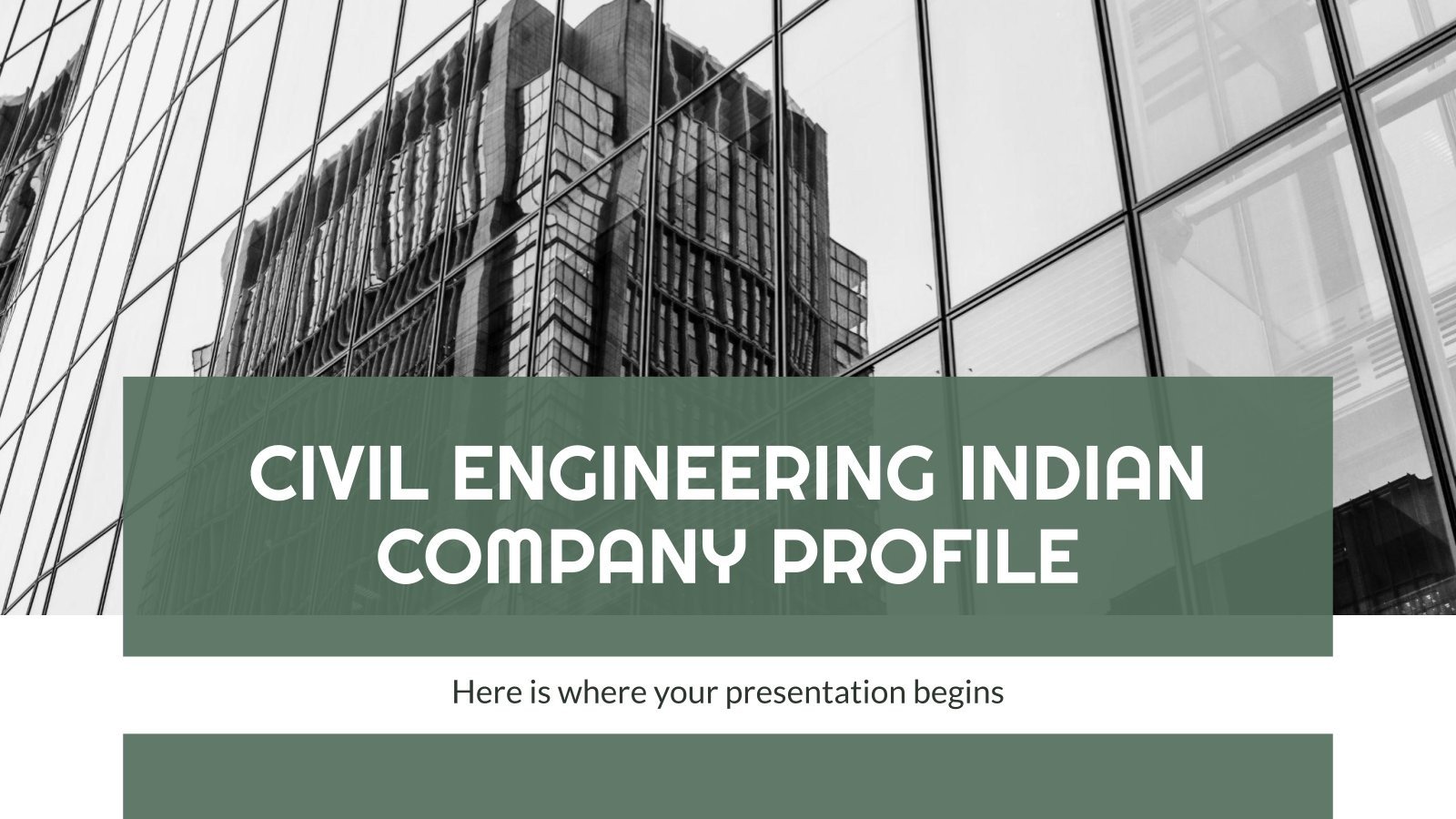 Civil Engineering Indian Company Profile | Google Slides