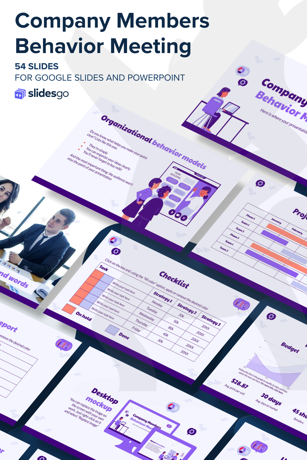 Company Members Behavior Meeting | Google Slides & PPT