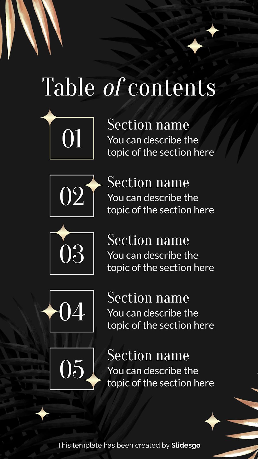 Black Shiny Backgrounds for IG Stories | Google Slides