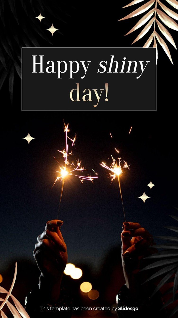 Black Shiny Backgrounds for IG Stories | Google Slides