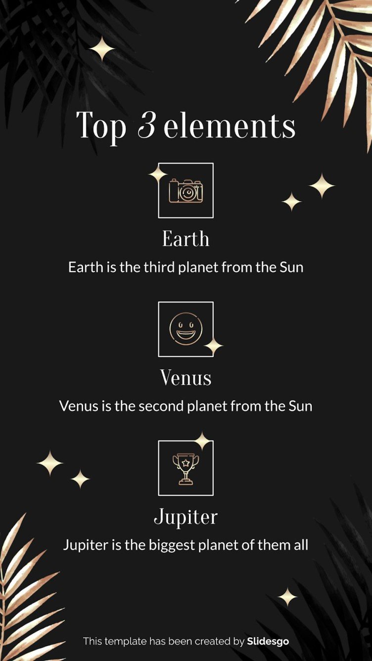 Black Shiny Backgrounds for IG Stories | Google Slides