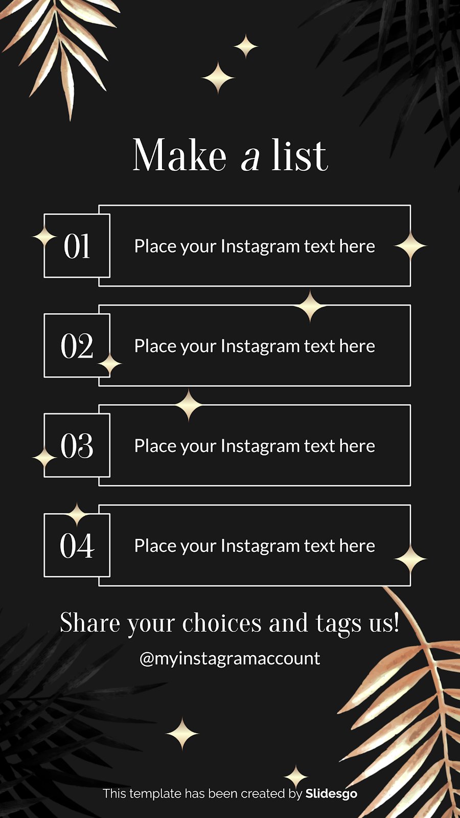 Black Shiny Backgrounds for IG Stories | Google Slides