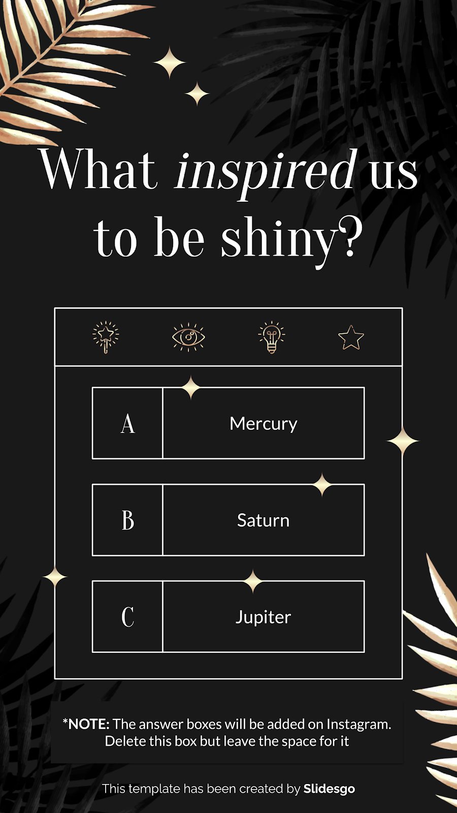 Black Shiny Backgrounds for IG Stories | Google Slides
