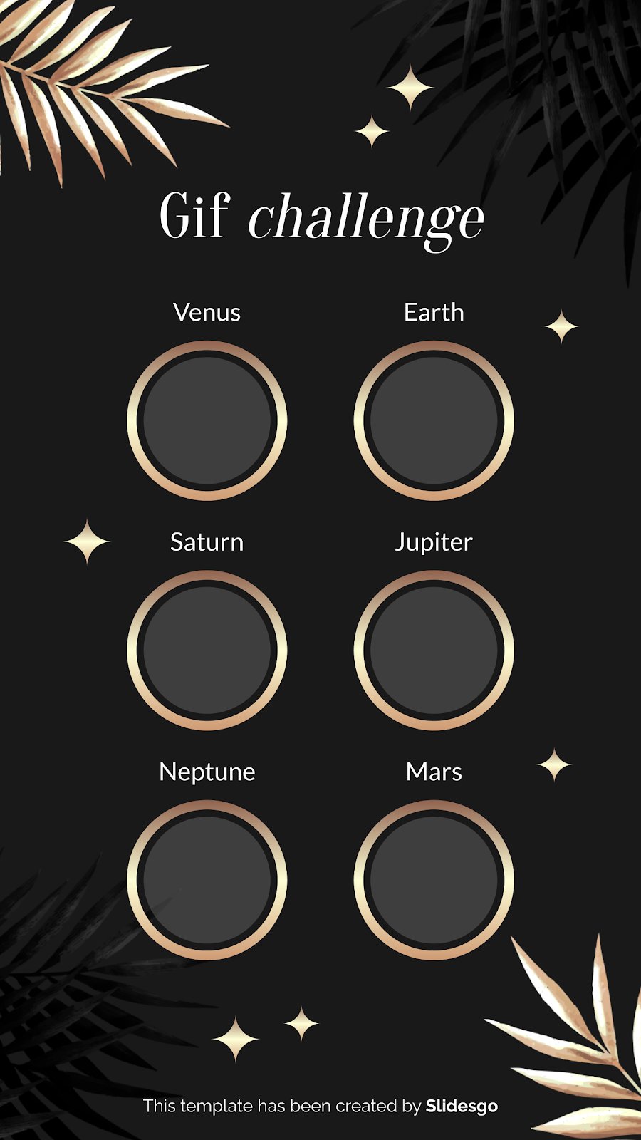 Black Shiny Backgrounds for IG Stories | Google Slides