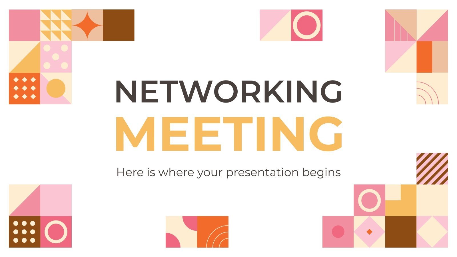 Reunión de networking | Google Slides y PowerPoint