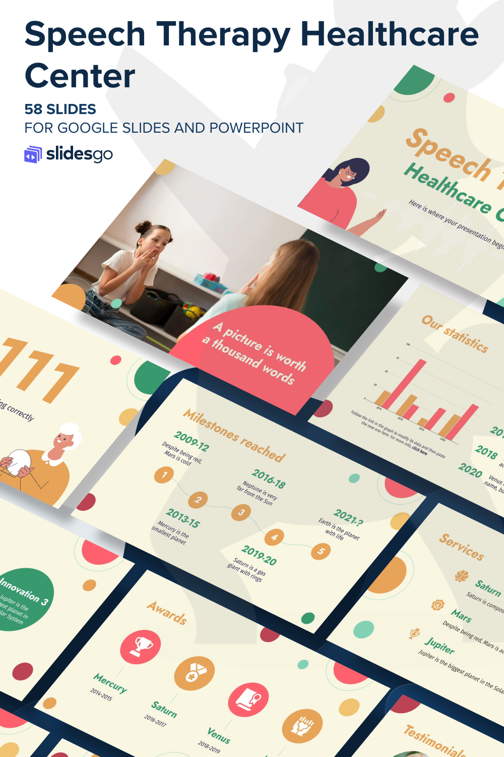 Speech Therapy Healthcare Center | Google Slides & PPT