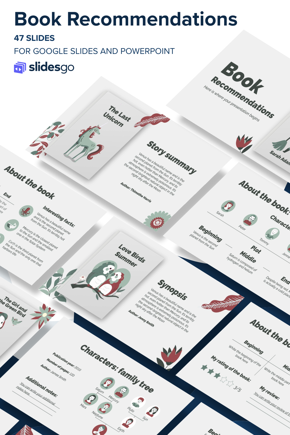 Book Recommendations | Google Slides & PowerPoint