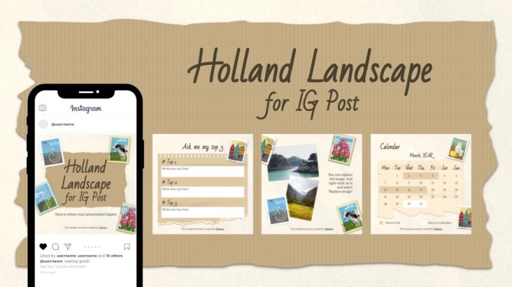 Free Google Slides & PPT templates for Instagram Posts