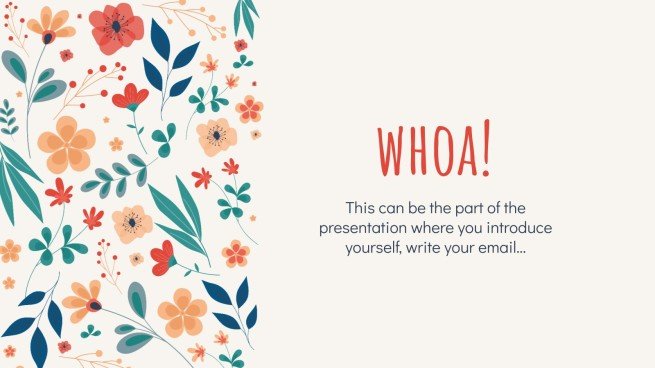 Floral Pattern Google Slides theme and PowerPoint template