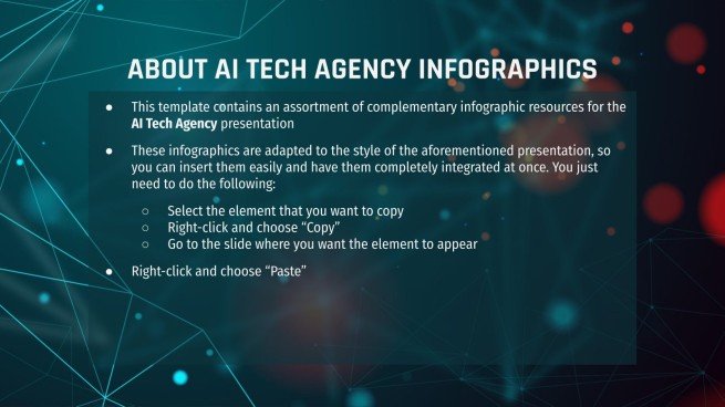 AI Tech Agency Infographics | Google Slides and PowerPoint