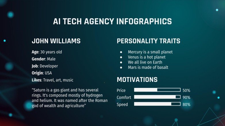AI Tech Agency Infographics | Google Slides and PowerPoint