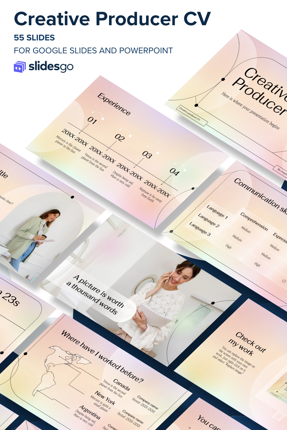 Creative Producer CV | Google Slides & PowerPoint template