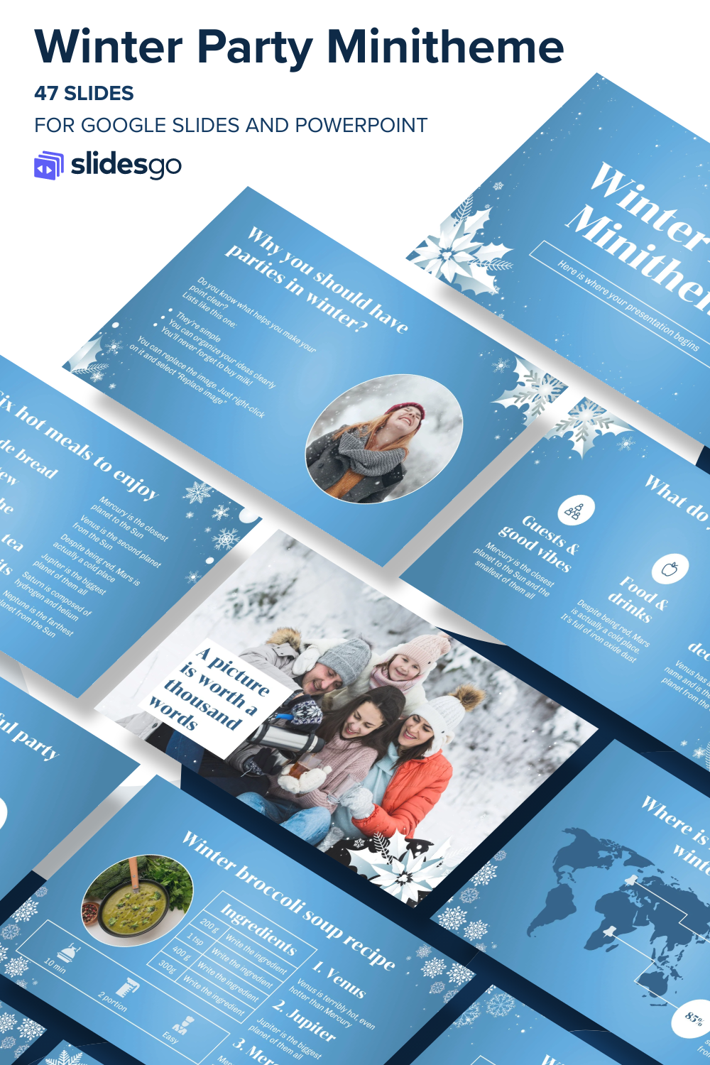 Winter Party Minitheme | Google Slides and PowerPoint