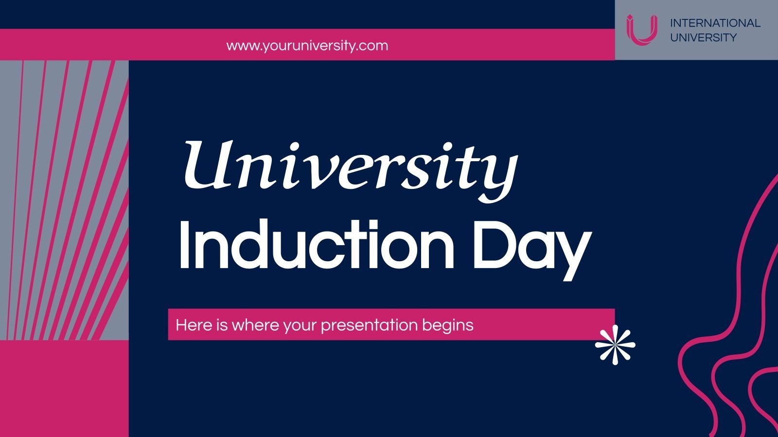 University Induction Day | Google Slides and PowerPoint