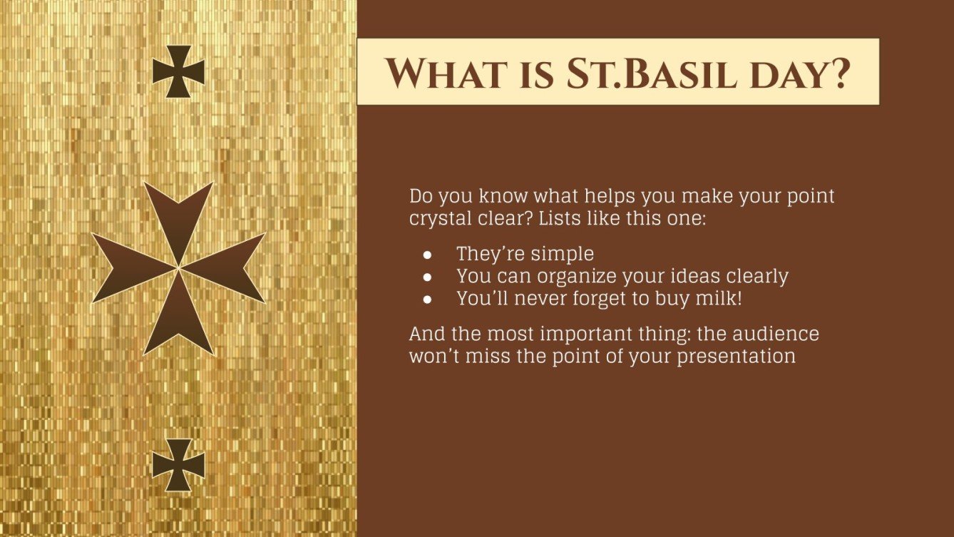 Religion Subject for High School: Saint Basil's Day