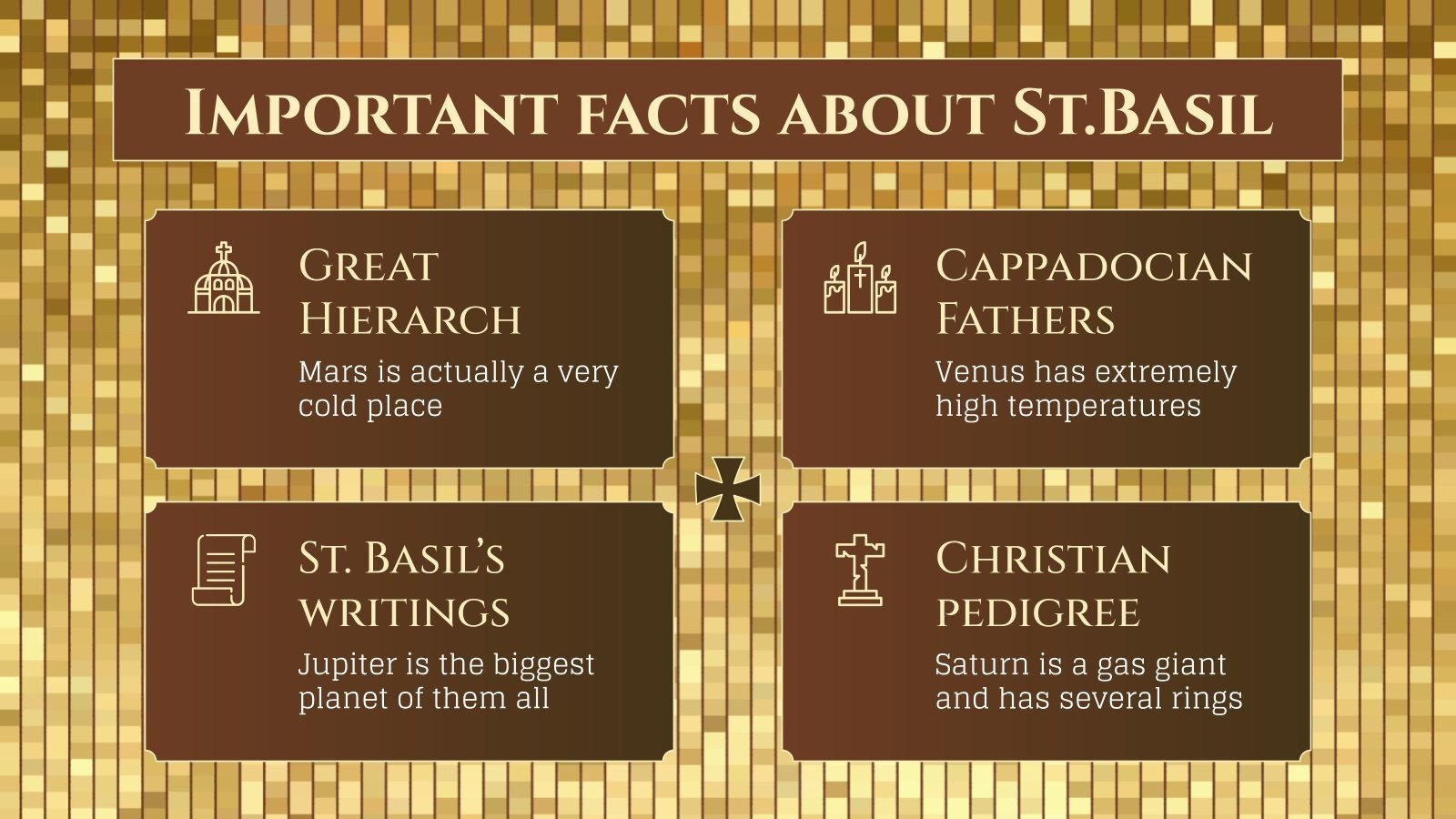 Religion Subject for High School: Saint Basil's Day
