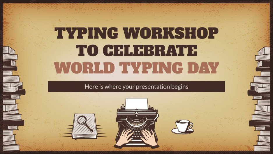 Typing Workshop for World Typing Day | Google Slides & PPT