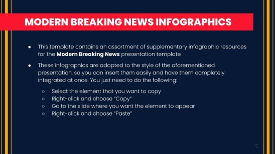 Modern Breaking News Infographics | Google Slides & PPT