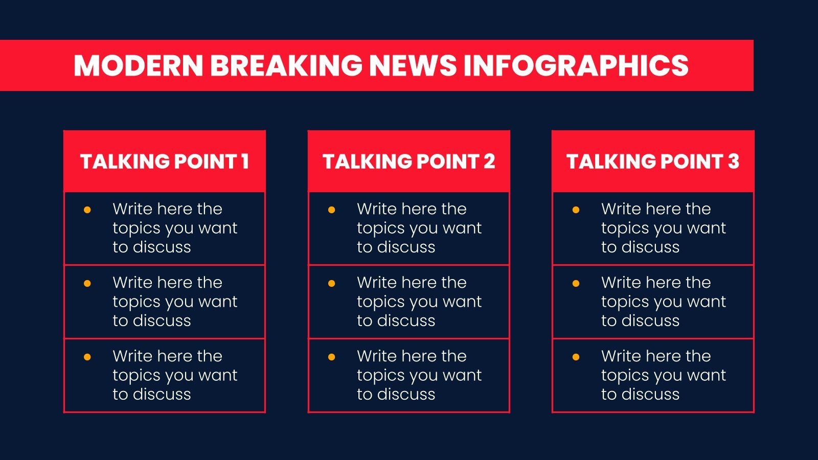 Modern Breaking News Infographics | Google Slides & PPT