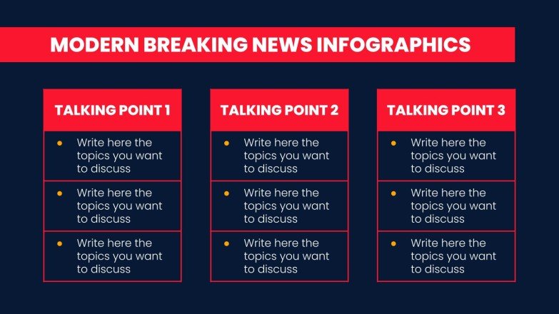 Modern Breaking News Infographics | Google Slides & PPT