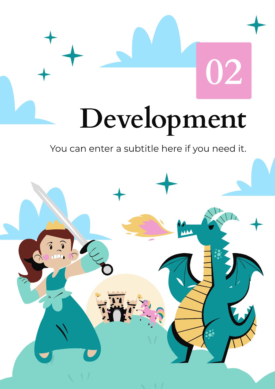 Conto da princesa corajosa | Google Slides e PowerPoint