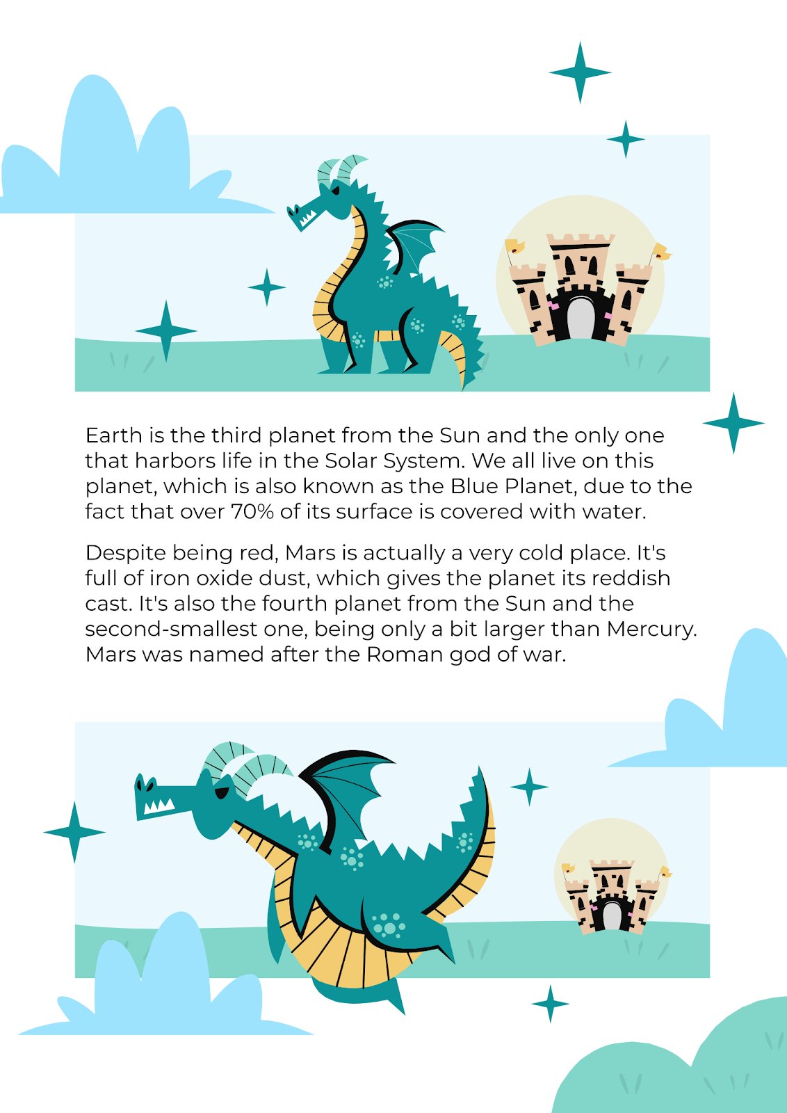 Conto da princesa corajosa | Google Slides e PowerPoint