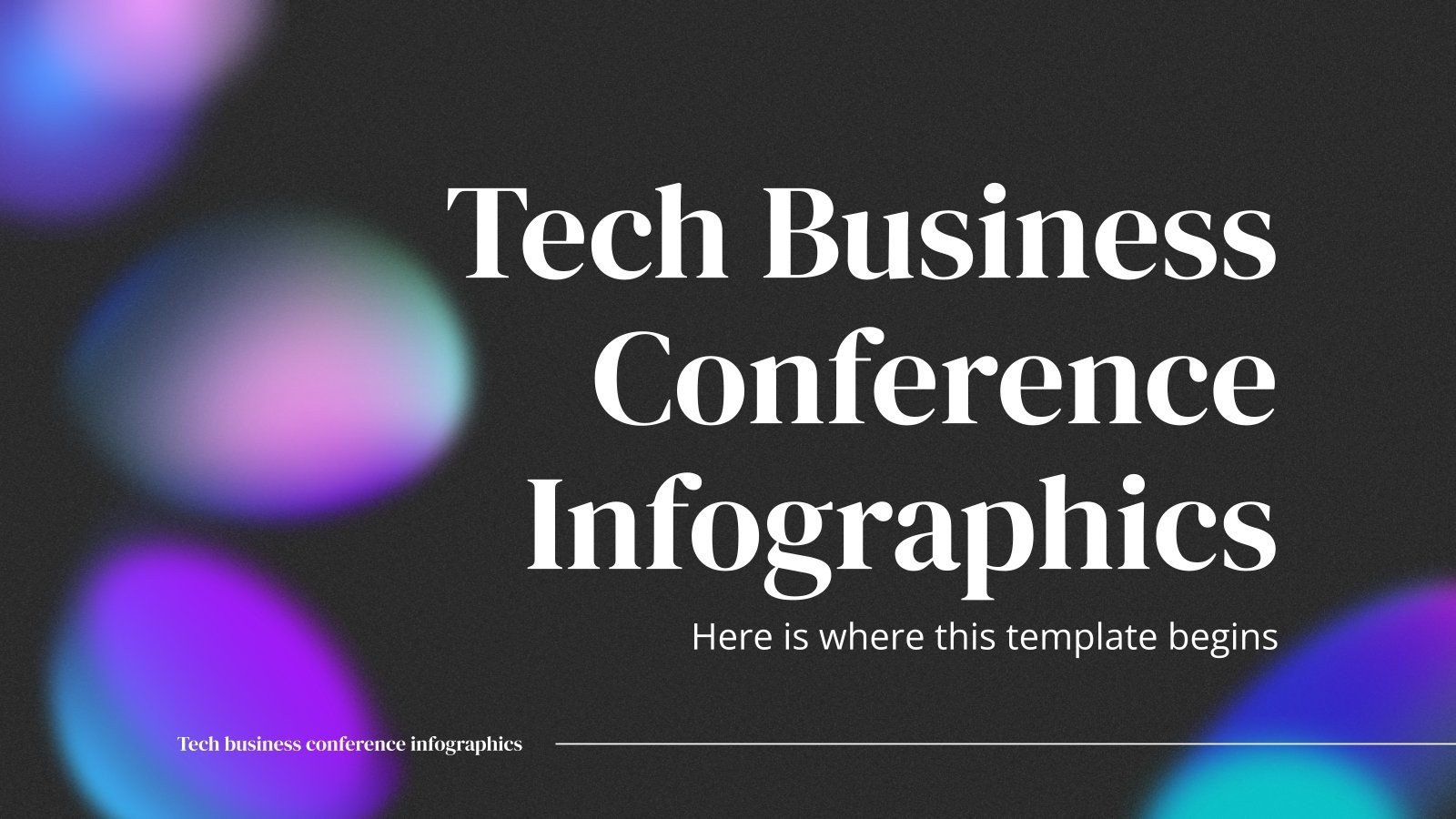Tech Business Conference Infographics | Google Slides & PPT