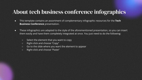 Tech Business Conference Infographics | Google Slides & PPT