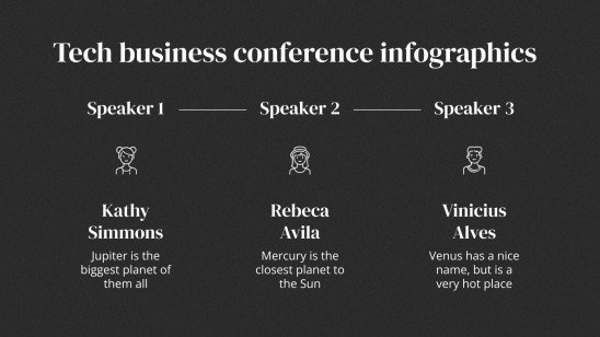 Tech Business Conference Infographics | Google Slides & PPT