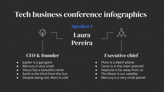 Tech Business Conference Infographics | Google Slides & PPT