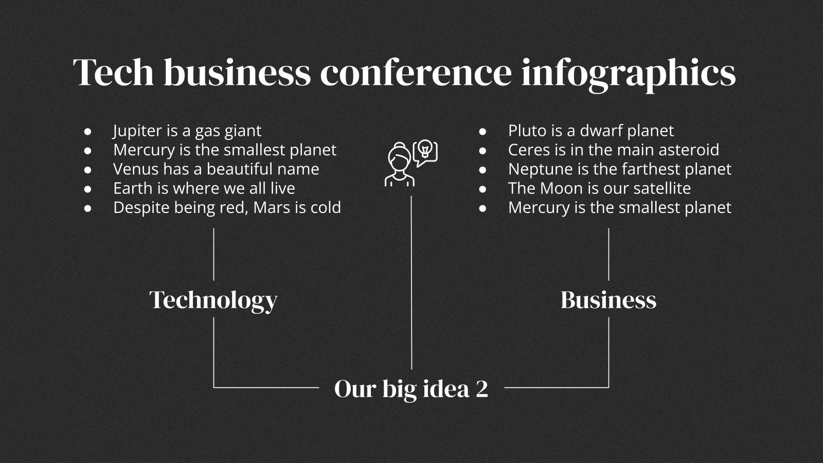 Tech Business Conference Infographics | Google Slides & PPT