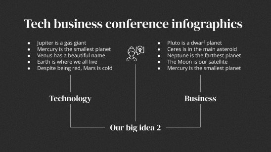 Tech Business Conference Infographics | Google Slides & PPT