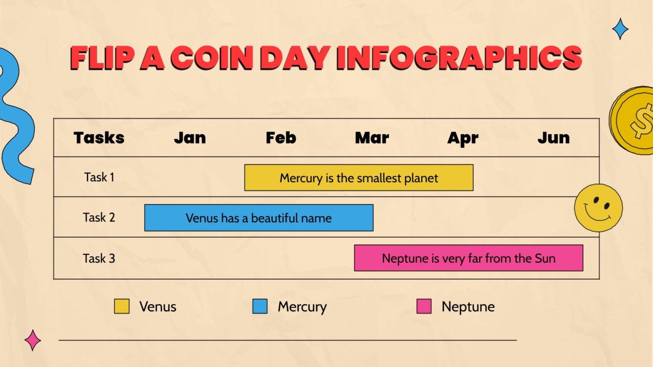 Flip a Coin Day Infographics | Google Slides & PowerPoint