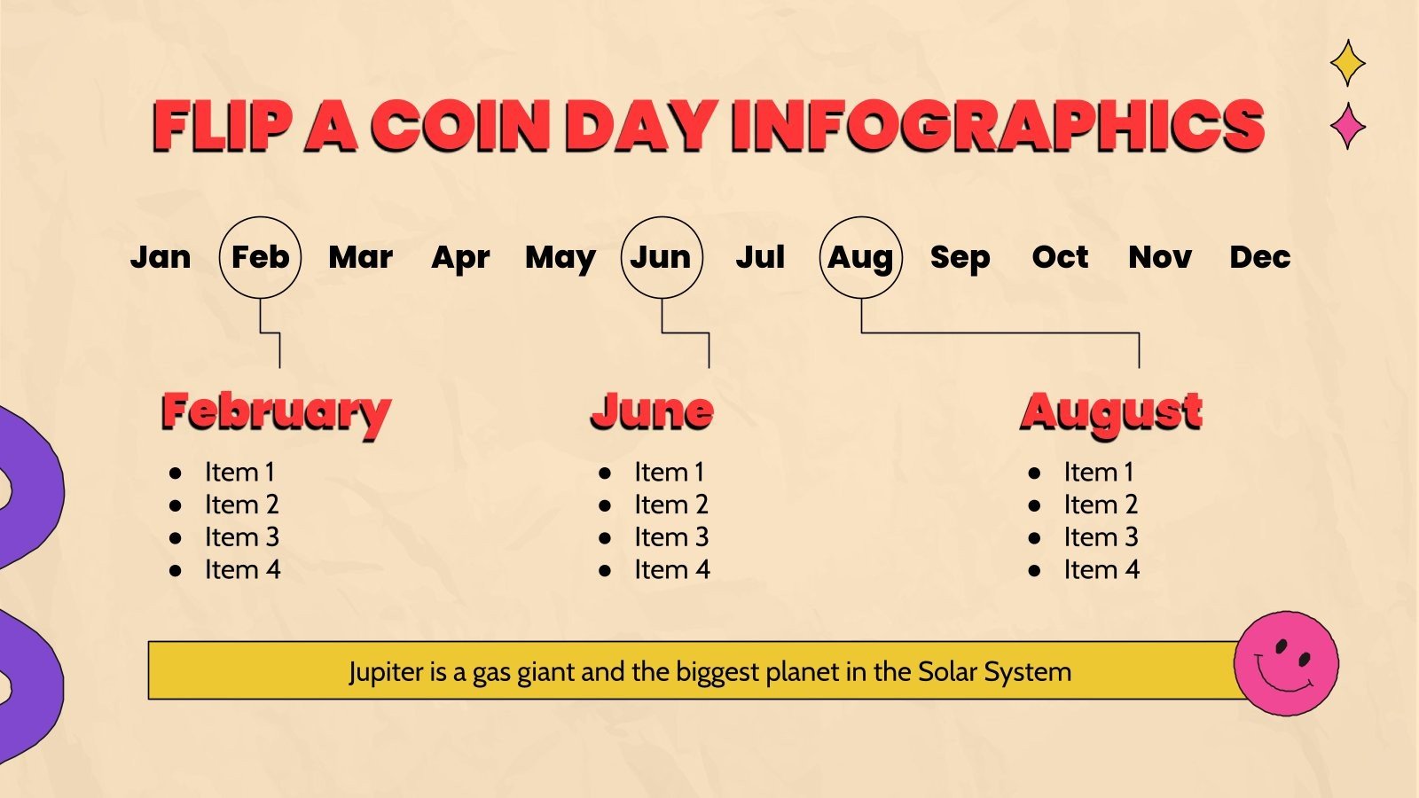 Flip a Coin Day Infographics | Google Slides & PowerPoint