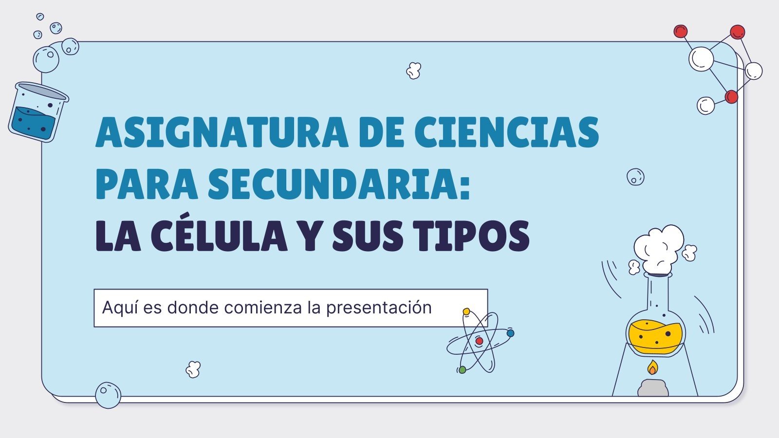 La cellule et ses types pour le collège | Google Slides