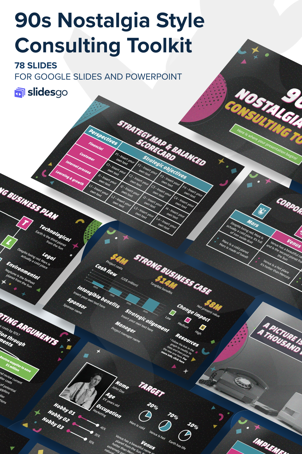 90s Nostalgia Style Consulting Toolkit | Google Slides