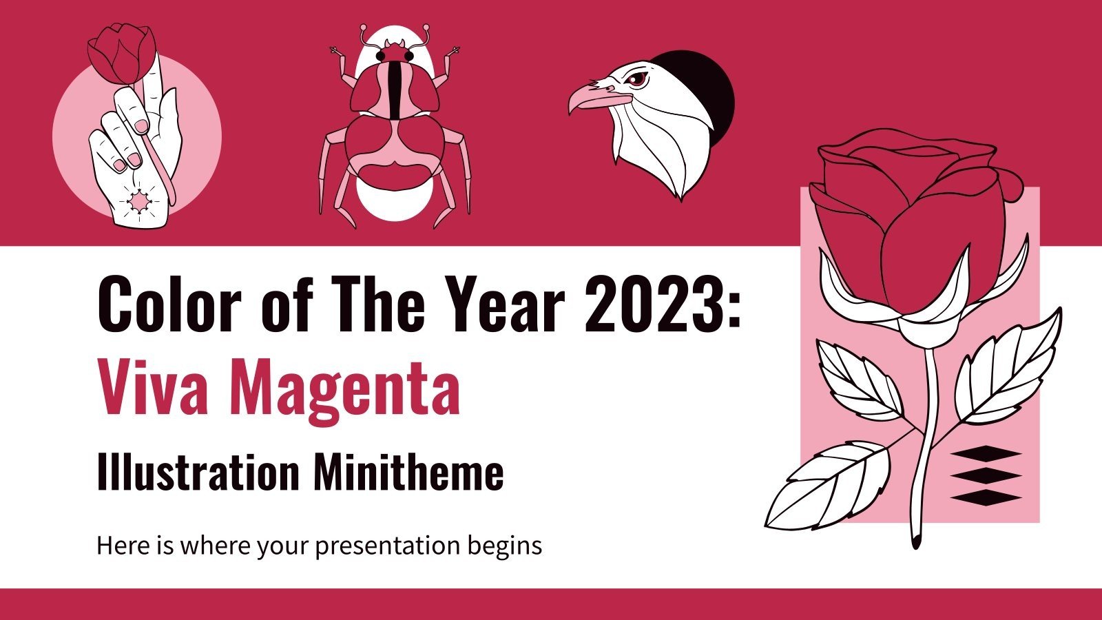 Color of the Year 2023: Viva Magenta - Illustrations