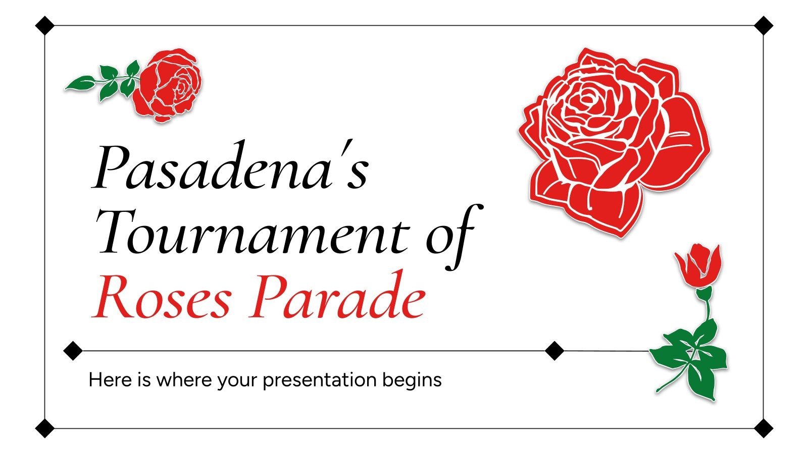 Pasadena's Tournament of Roses Parade