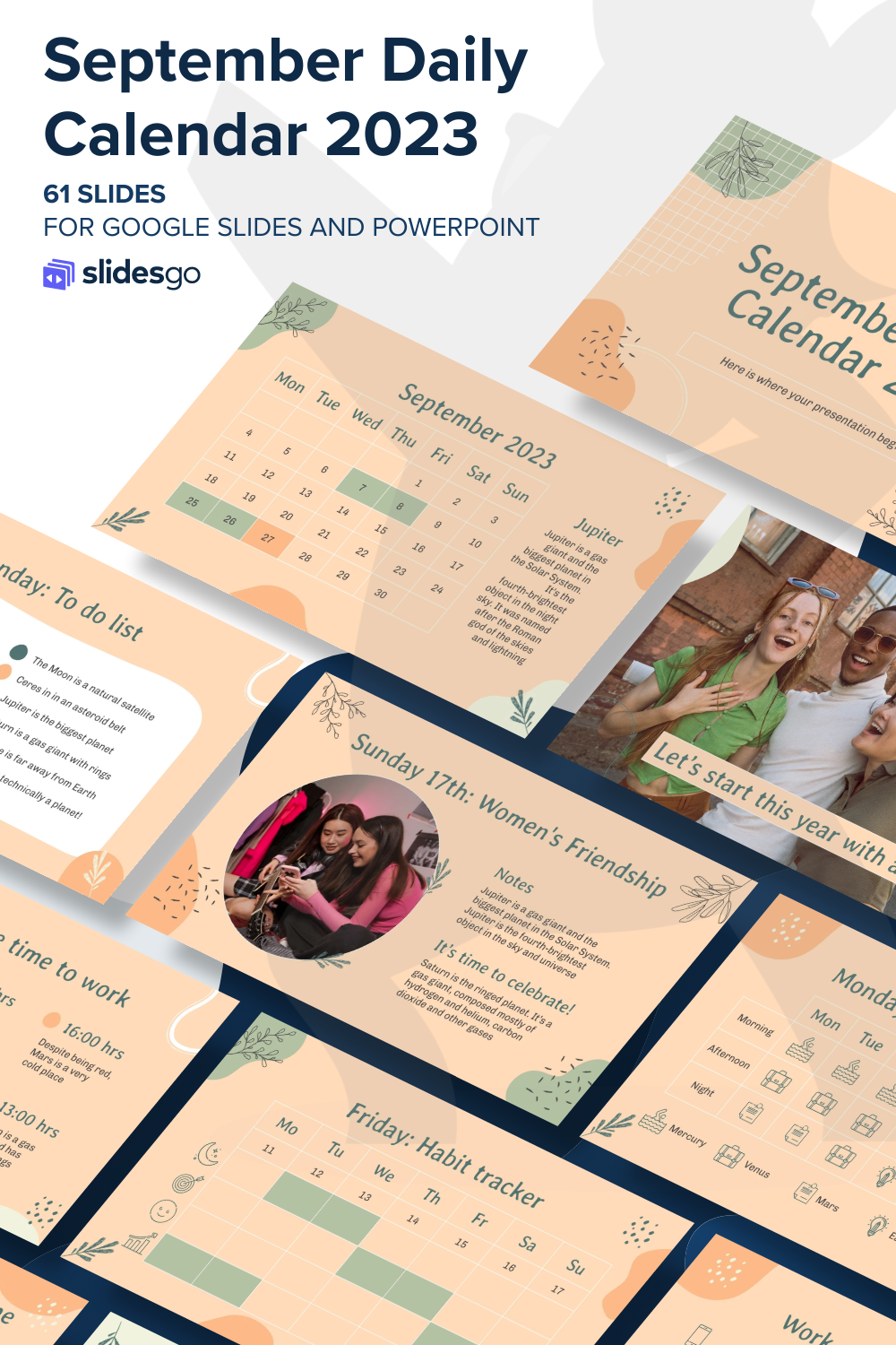 September Daily Calendar 2025 | Google Slides & PPT